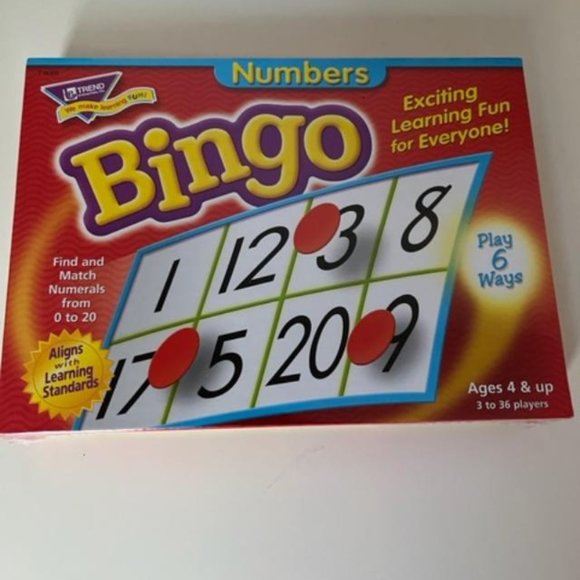 Trend | Toys | Trend Enterprises Trend Young Learner Bingo Game Numbers ...